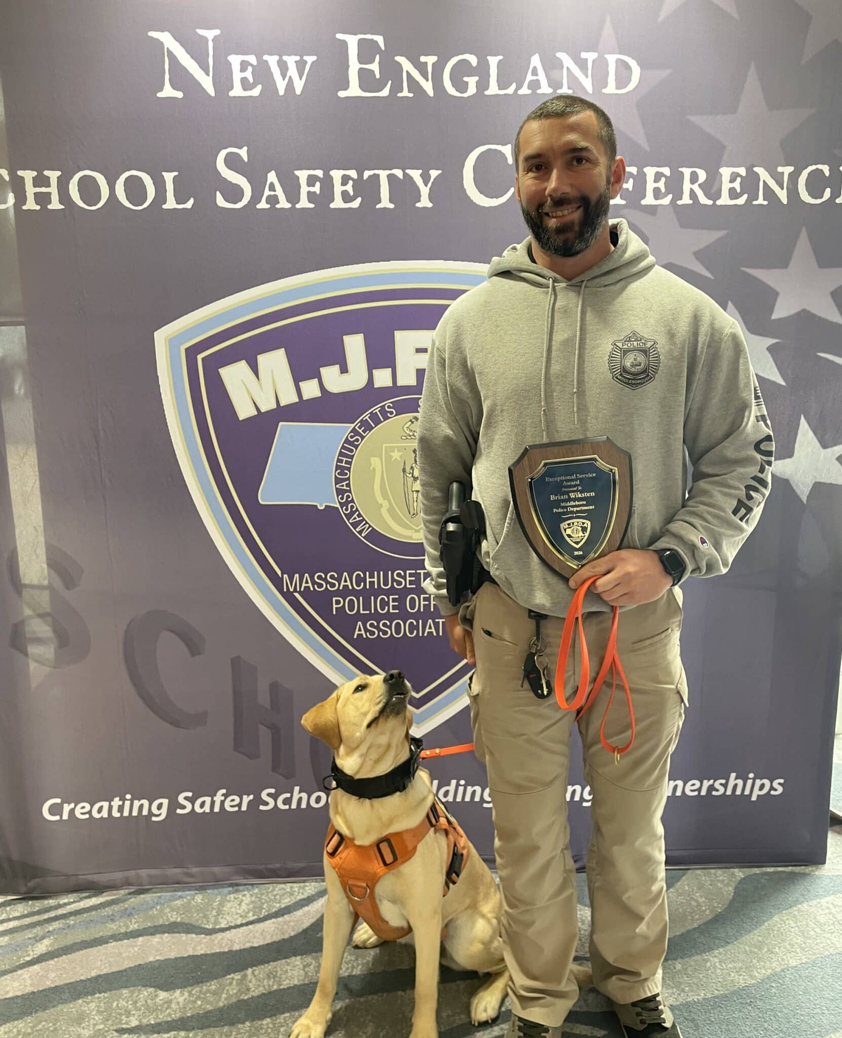 Middleborough Police School Resource Officer Brian Wiksten Receives ...
